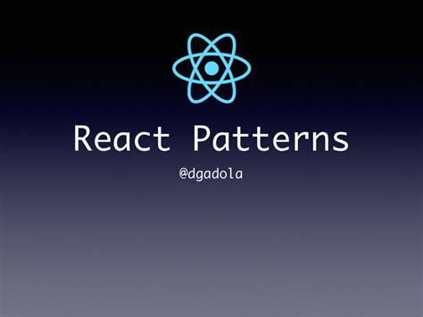 react patterns speaker deck