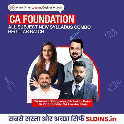 Ca Foundation All Subject New Syllabus Combo Regular Batch By Ca Anand Bhangariya Ca Ankita