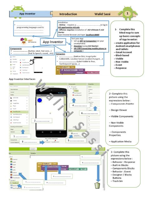 App Inventor Introduction And Interfaces Pdf Pdf Mobile App Application Software