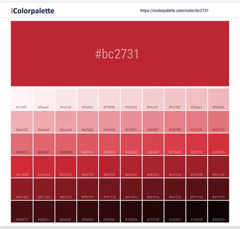 Mars Red Information Hsl Rgb Pantone