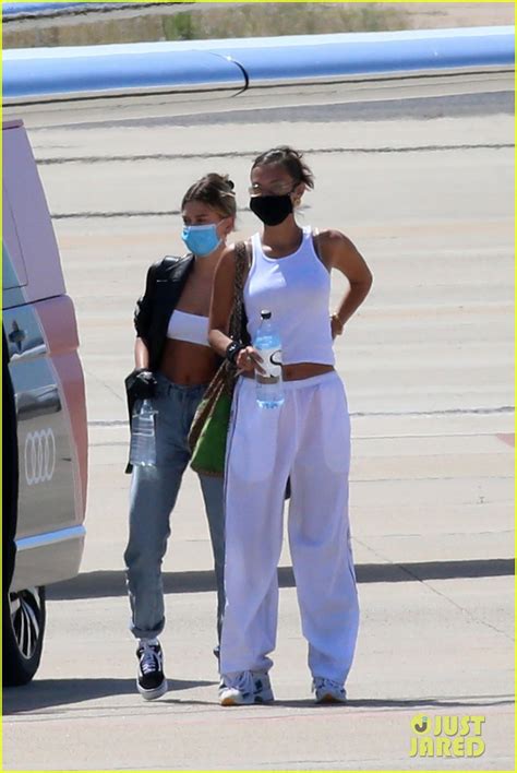 Hailey Bieber Leaves Italy With Bella Hadid After A Photo Shoot Photo