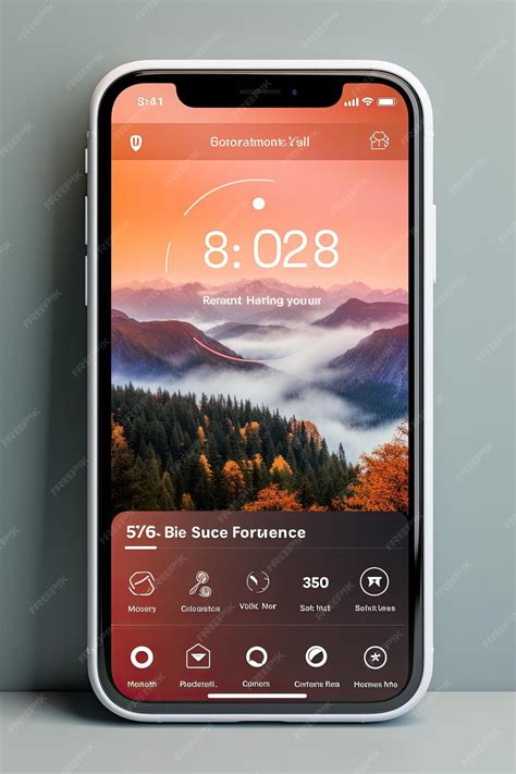 Premium Ai Image Mobile App Ui Mockup Generate A Sleek And Modern Ui