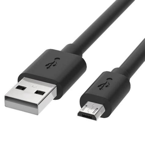 Originele USB Oplader 5V Micro USB Kabel Zwart