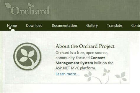 Orchard Open Source ASP NET CMS Bypeople