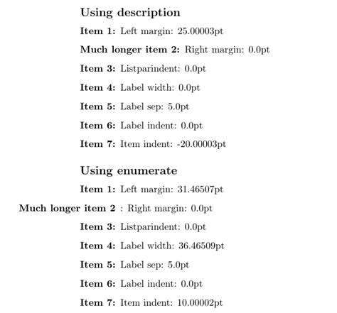 enumitem how to make enumerate indent like description tex latex
