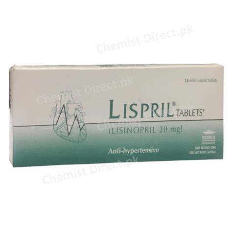 Lispril Tablet 20mg Chemistdirect Pk