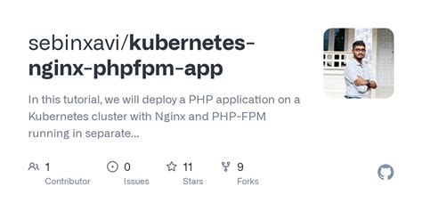 Github Sebinxavikubernetes Nginx Phpfpm App In This Tutorial We