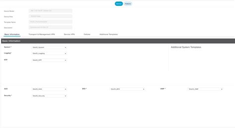 Configure Tloc Extension Using Vmanage Feature Template Cisco
