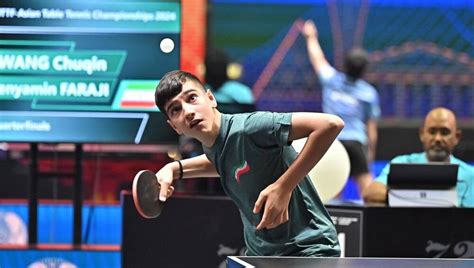 بنیامین فرجی، ستاره نوجوان تنیس روی میز ایران، نایب قهرمان آسیا شد