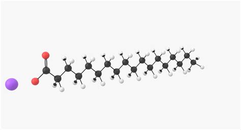 Sodium Stearate Molecule 3d Model Turbosquid 1425472