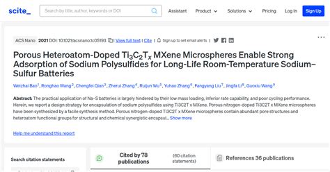 Porous Heteroatom Doped Ti 3 C 2 T X Mxene Microspheres Enable Strong Adsorption Of Sodium