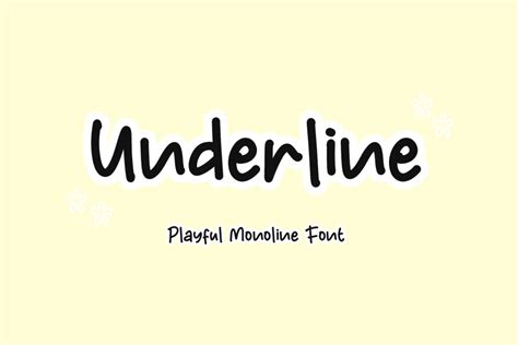underline font · 1001 fonts