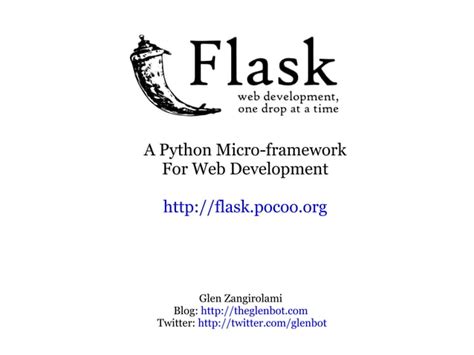 Flask Odp Web Development Internet