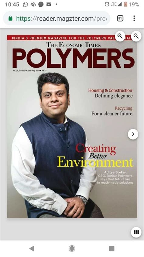 aditya borkar on linkedin et polymers cover story borkar polymers cover story feature in june
