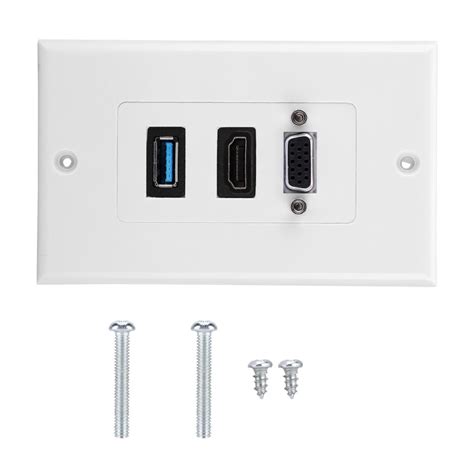 Us 3 Port Vga Hdmi Usb3 0 Socket Wall Mount Panel Adapter Wall Socket