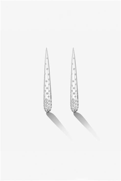 Awn Earrings White Gold And Diamonds Shop — Liv Luttrell