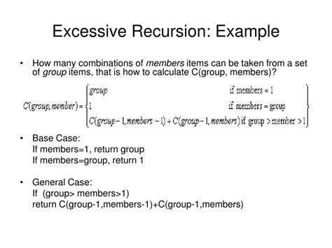 ppt nested and excessive recursion powerpoint presentation free