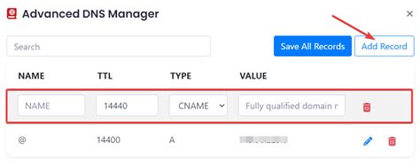 How To Update The Dns Records A Aaaa Cname Mx Txt Srv For My