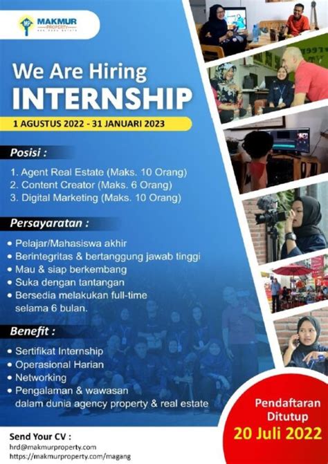 Internship Program At Makmur Property Fakultas Ilmu Komputer