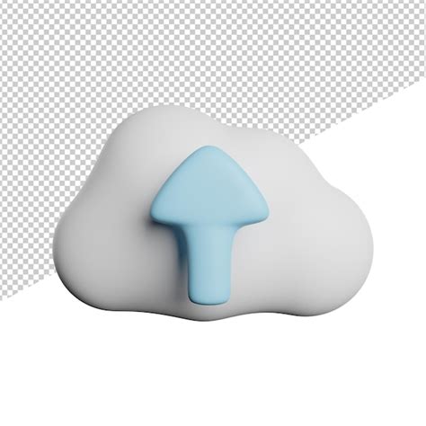 Загрузить файл базы данных вид спереди трехмерная иллюстрация значка рендеринга на прозрачном