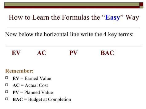 Learning Pmp Formulas The Easy Way Artofit