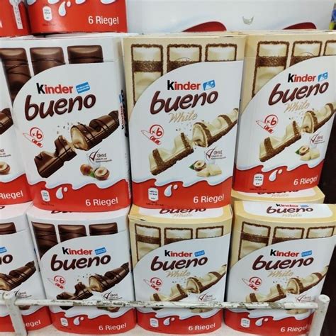 Kinder Bueno T 6 มี 2 รส 6 ชิ้นในกล่อง Bbf 09 04 24 Shopee Thailand
