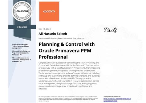 Ali Saddy On Linkedin Third Step On It Planning And Control With Oracle