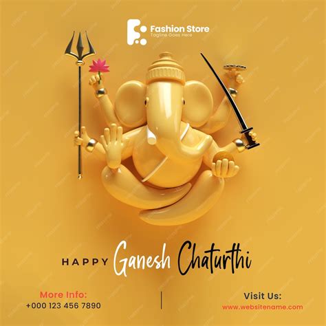 Premium Psd Ganesh Chaturthi Social Media Banner Poster Ad Banner
