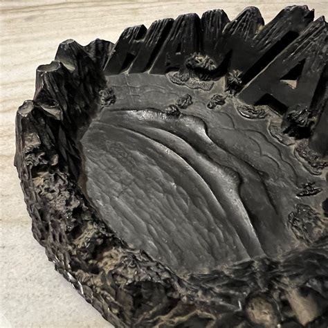 Vintage Hawaiian Cooljoes Carved Lava Ashtray Vampt Vintage Design
