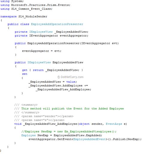 Silverlight And Prism Communication Between Two Views Of Different Modules Using