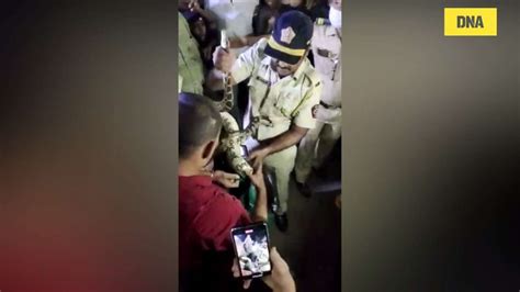 Mumbai Cop Captures Python In Dharavi Check Viral Video