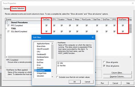 How To Capture Sqlscript From A Specific Computer While Using Sqlserver Profiler