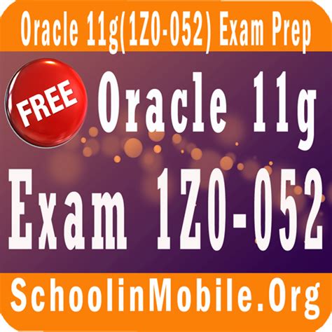 oracle 11g 1z0 052 exam free app on amazon appstore