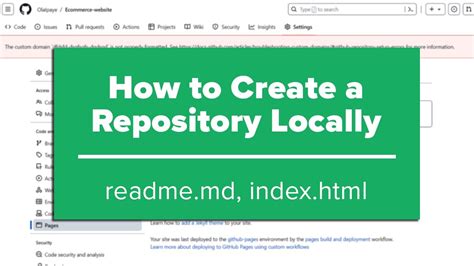 How To Create A Repository Locally And Push To Github Remotely Github