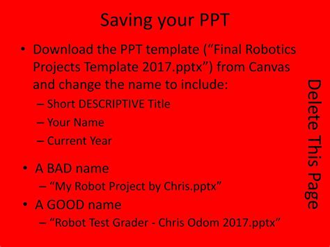 Saving Your PPT Delete This Page Ppt Download
