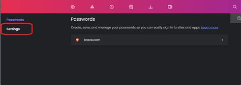 Exporting Passwords From Brave Cloaked Support
