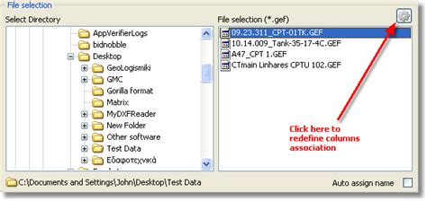 Importing Gef Files
