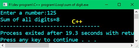 Program In C To Find The Sum Of All Digits Of A Given Number