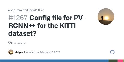 Config File For Pv Rcnn For The Kitti Dataset Issue Open Mmlab Openpcdet Github