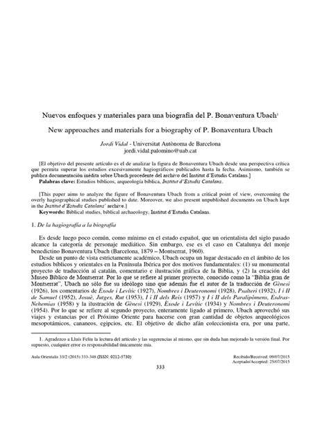 11 Vidal Ubach Format Pdf Biblia Hermenéutica Bíblica