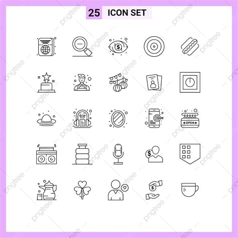 Ui Set Vector Art PNG Set Of 25 Modern Ui Icons Symbols Signs For American Design Card