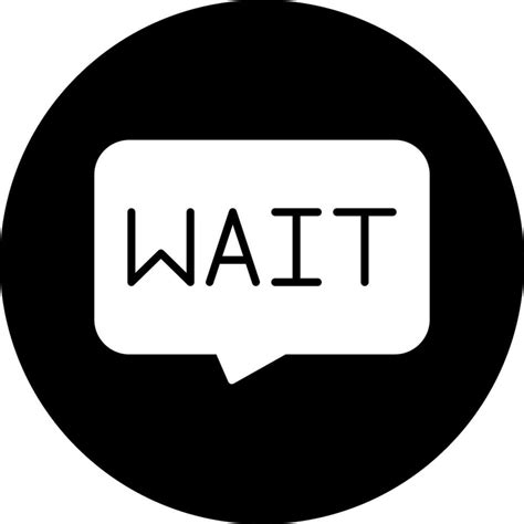 Wait Vector Icon 31006098 Vector Art At Vecteezy