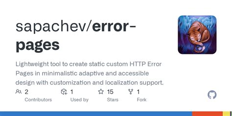 GitHub Sapachev Error Pages Lightweight Tool To Create Static Custom Error Pages In