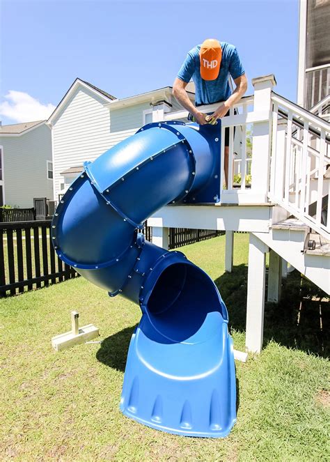 How To Add A Slide To Your Backyard Deck The Home Depot