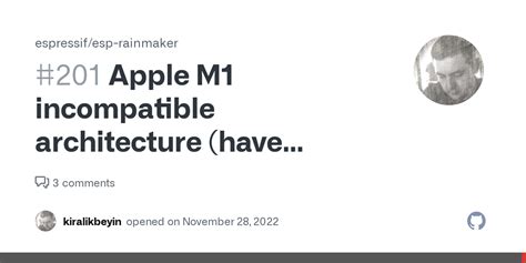 Apple M1 Incompatible Architecture Have Arm64 Need X8664 Megh 4042 · Issue 201
