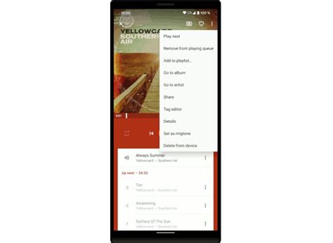 lightweight and material designed music player