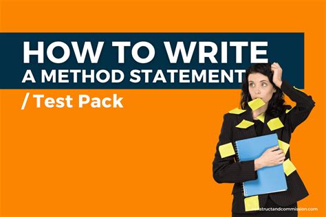 How To Write A Cx Testing Method Statement Script