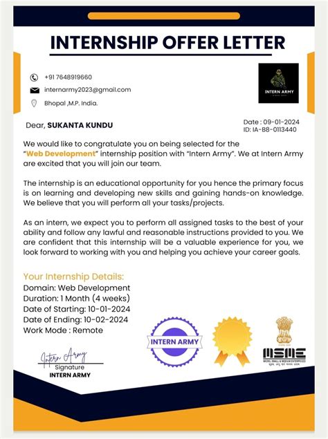 Sukanta Kundu On Linkedin Internship Internarmy Webdevelopment