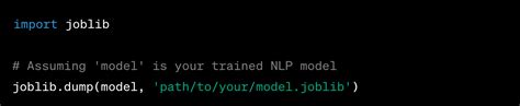 Integration Of Nlp Model With Django Using Joblib By