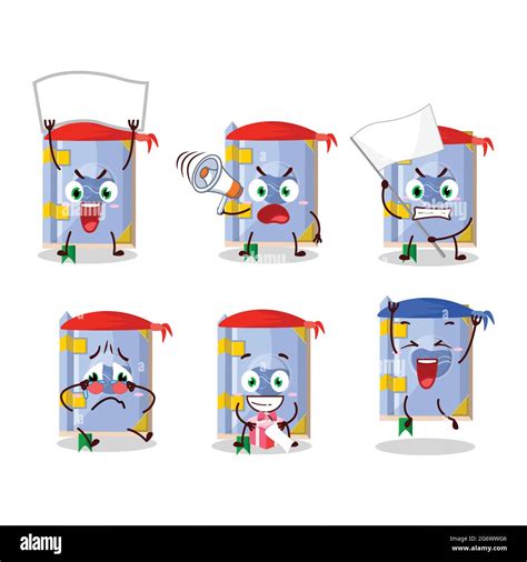 Mascot Design Style Of Air Book Of Magic Character As An Attractive Supporter Vector